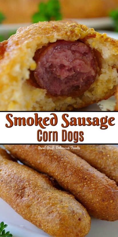 Smoked Sausage Corn Dogs - Great Grub, Delicious Treats