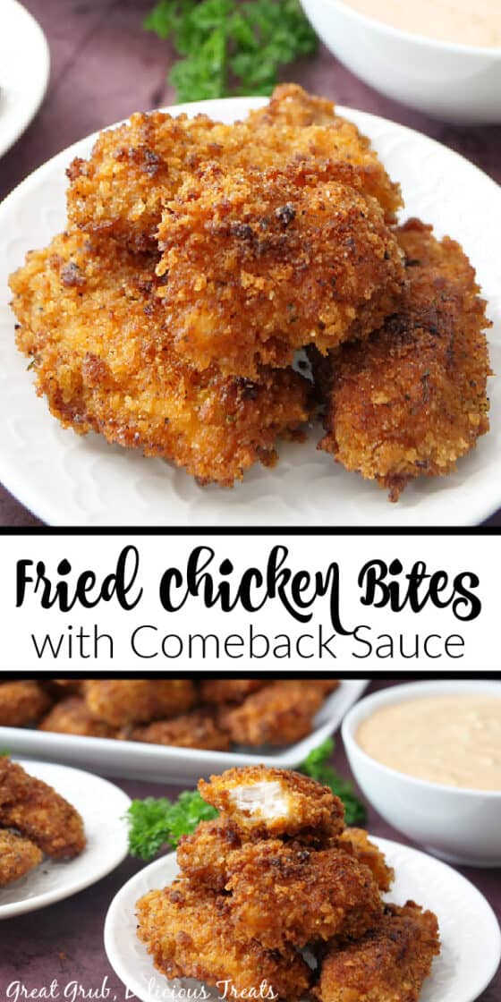 Fried Chicken Bites with Comeback Sauce - Great Grub, Delicious Treats