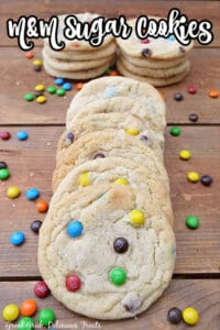 M&M Sugar Cookies - Great Grub, Delicious Treats