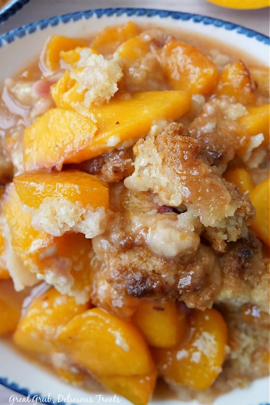Peach Cobbler with Pie Crust - Great Grub, Delicious Treats