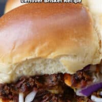Brisket Sliders (Easy Leftover BBQ Brisket Sliders)