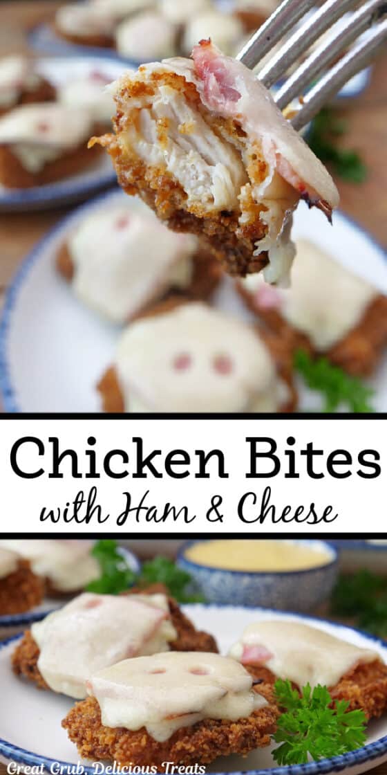 Chicken Bites with Ham and Cheese - Great Grub, Delicious Treats