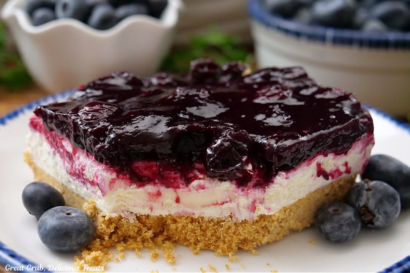 Blueberry Cream Cheese Dessert - Great Grub, Delicious Treats