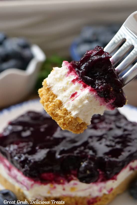 Blueberry Cream Cheese Dessert - Great Grub, Delicious Treats