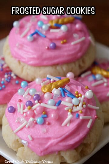 Frosted Sugar Cookies - Great Grub, Delicious Treats