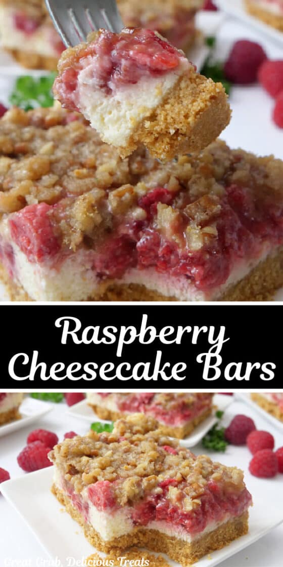 Raspberry Cheesecake Bars - Great Grub, Delicious Treats