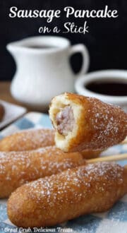 Sausage Pancake on a Stick - Great Grub, Delicious Treats