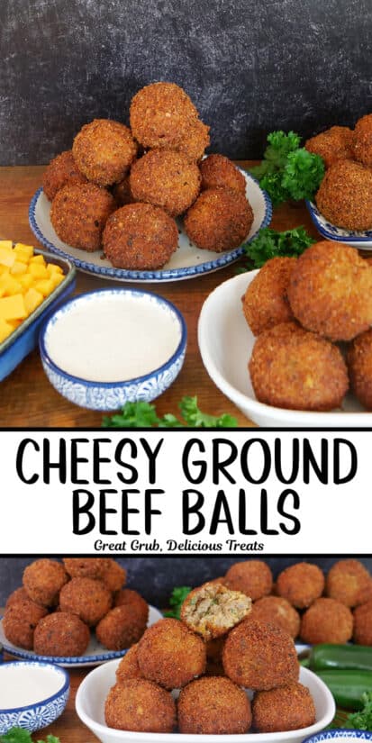 Cheesy Ground Beef Balls - Great Grub, Delicious Treats