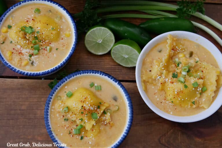 Street Corn Ravioli Soup - Great Grub, Delicious Treats
