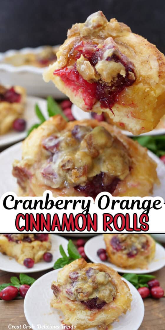 Cranberry Orange Cinnamon Rolls - Great Grub, Delicious Treats