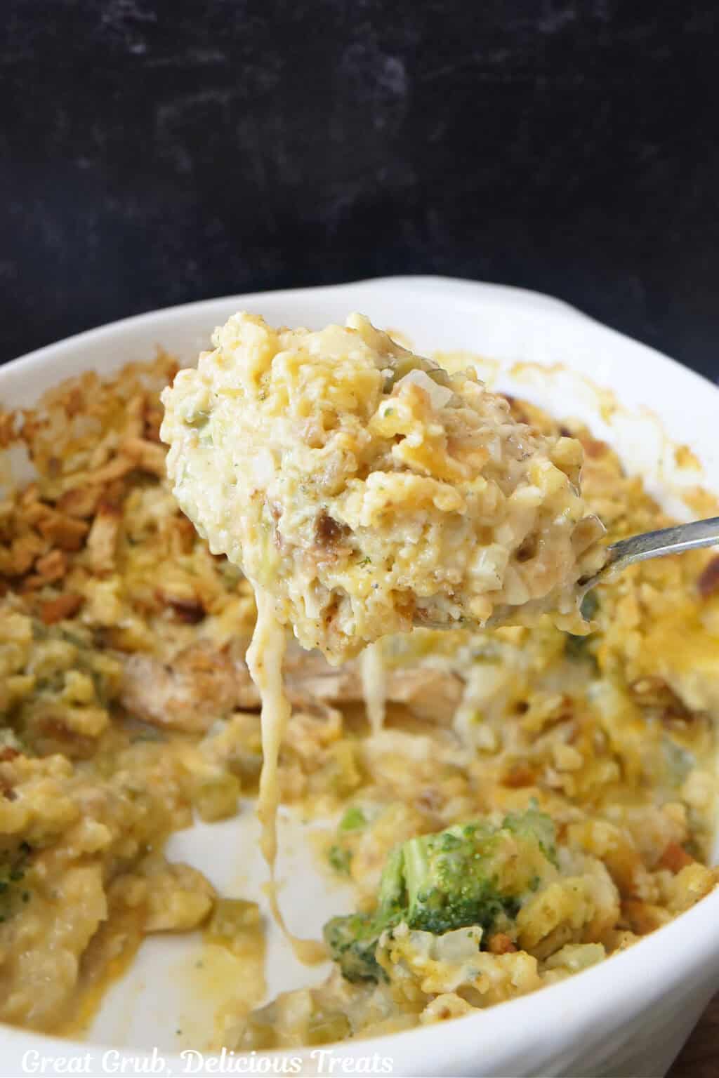 Chicken Swiss Cheese Stuffing Casserole - Great Grub, Delicious Treats