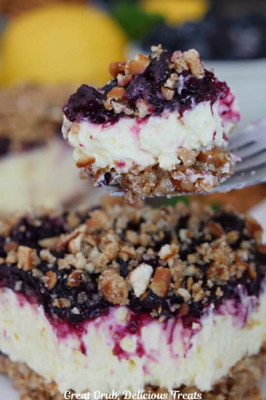 Lemon Blueberry Pretzel Salad - Great Grub, Delicious Treats