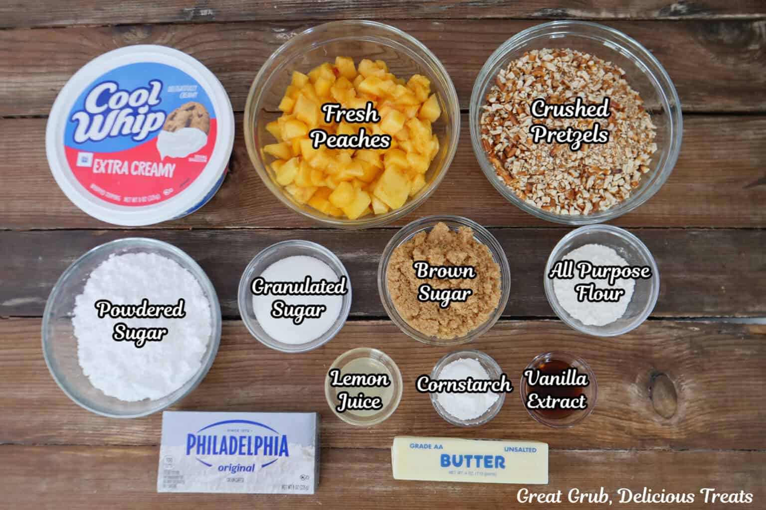 Peach Pretzel Dessert - Great Grub, Delicious Treats