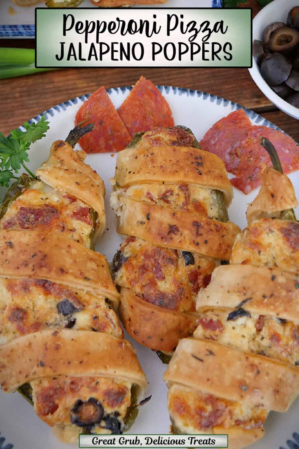 Pepperoni Pizza Jalapeno Poppers - Great Grub, Delicious Treats